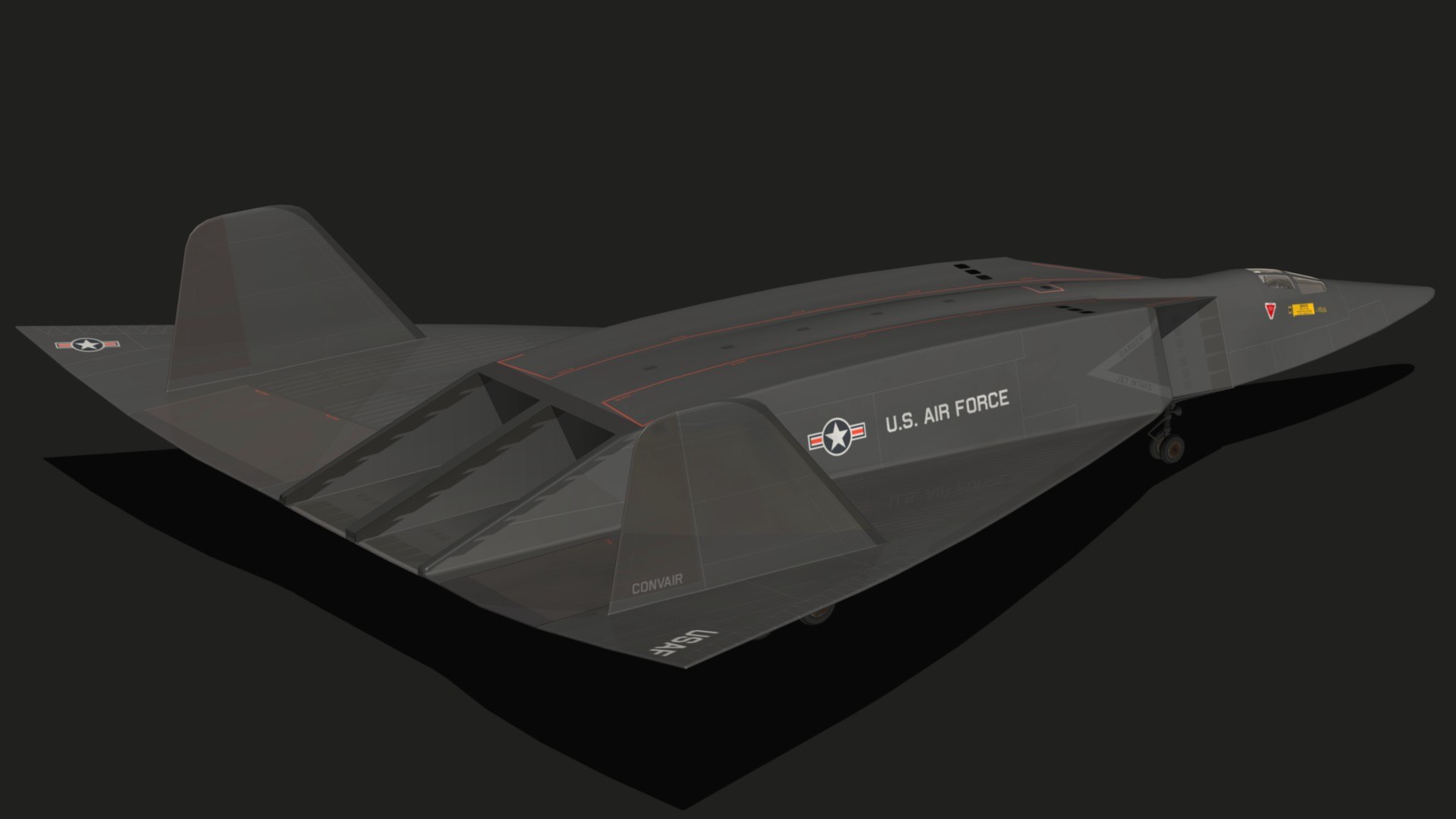 Convair Kingfish 3D - TurboSquid 1689574