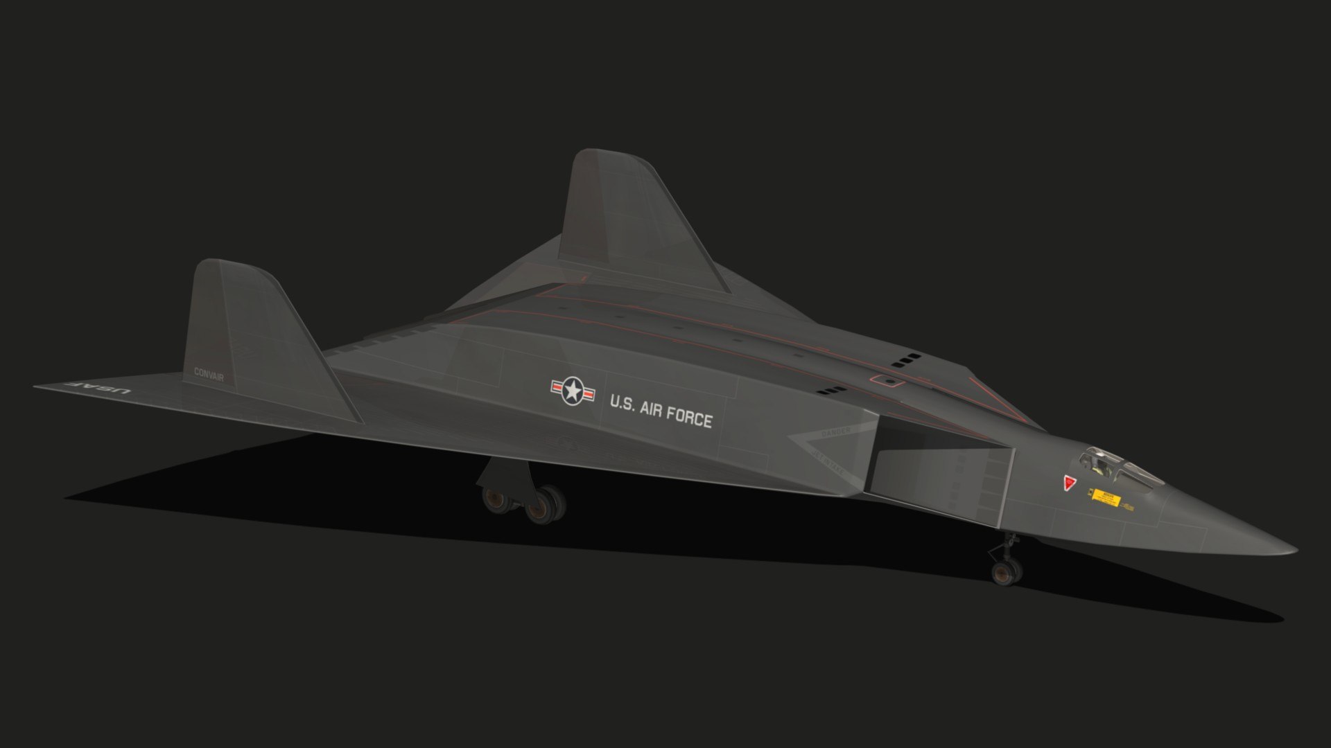 Convair Kingfish 3D - TurboSquid 1689574
