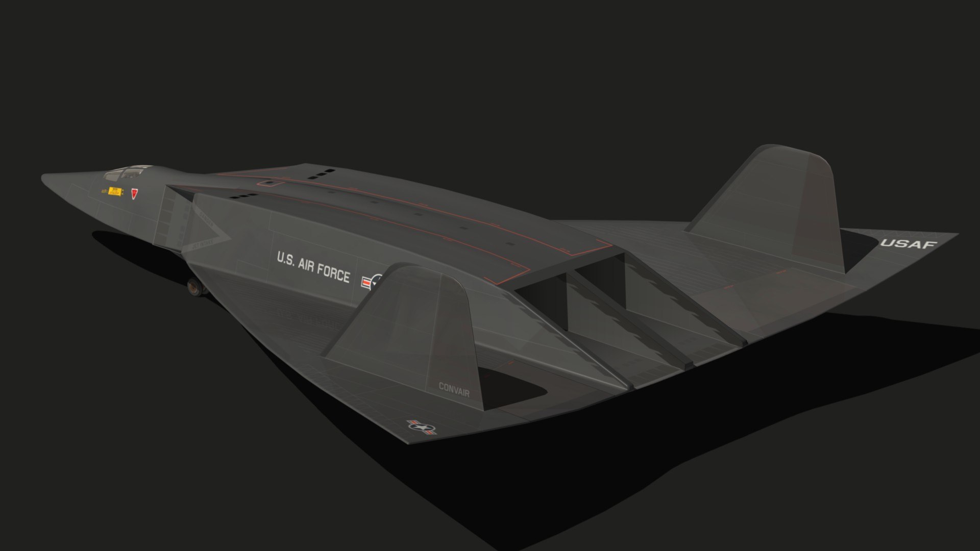 Convair Kingfish 3D - TurboSquid 1689574