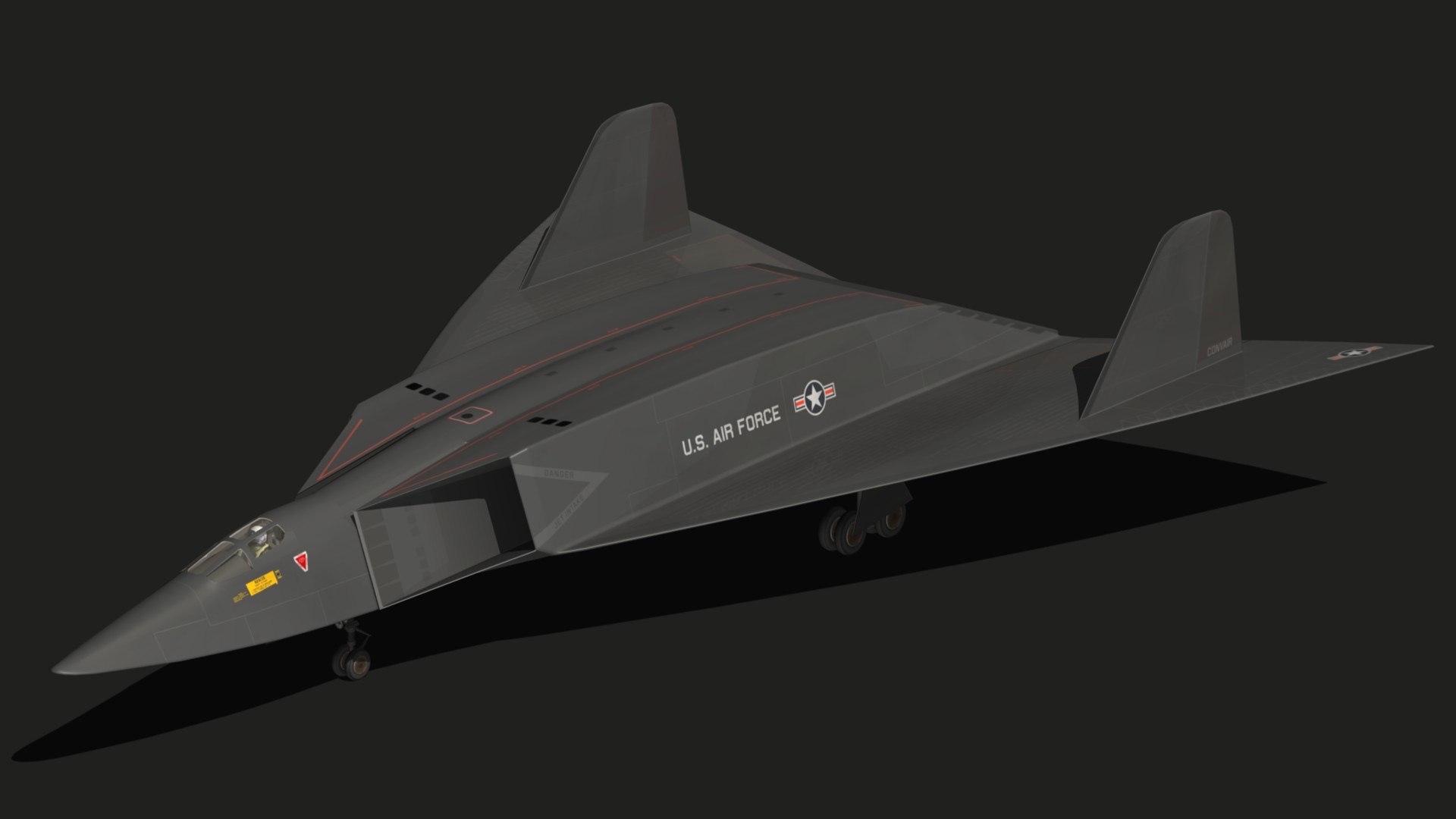 Convair Kingfish 3D - TurboSquid 1689574