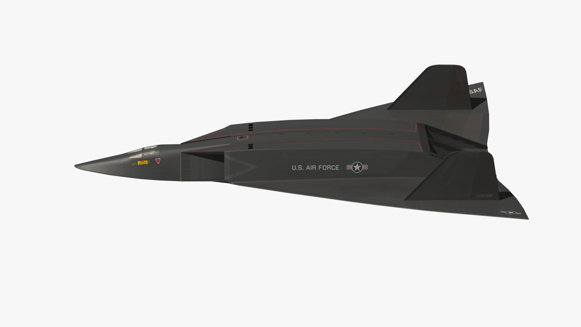Convair Kingfish 3D - TurboSquid 1689574