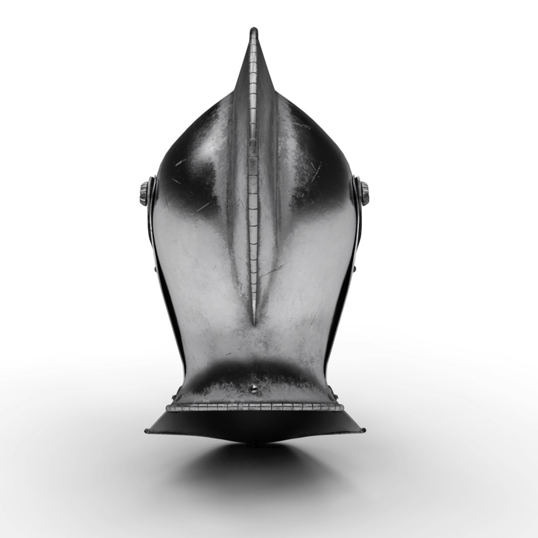 3D Model Medieval Knight Armet Helmet Visor - TurboSquid 1203114