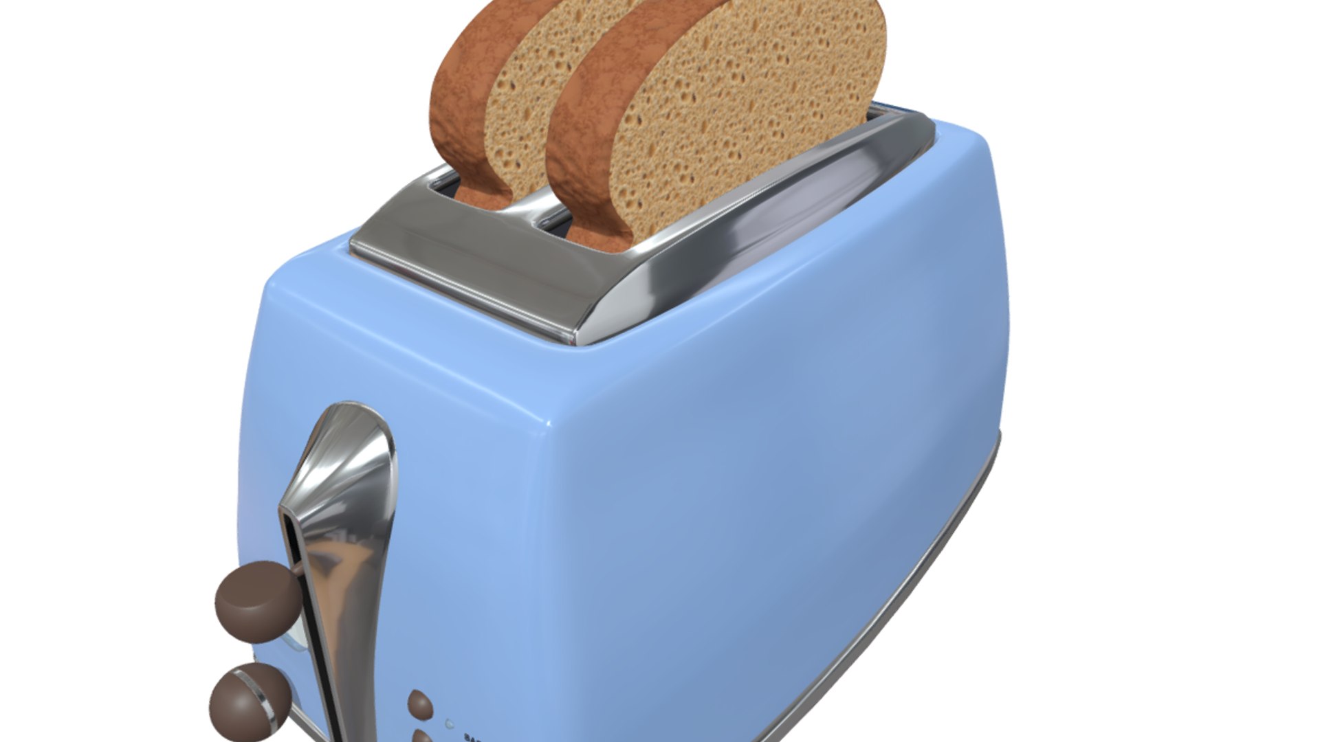 3D Toaster With Bread - TurboSquid 2080966