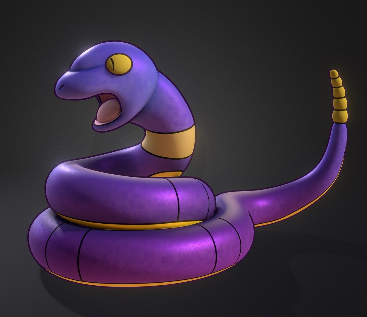 Ekans Pokemon 3d Fbx