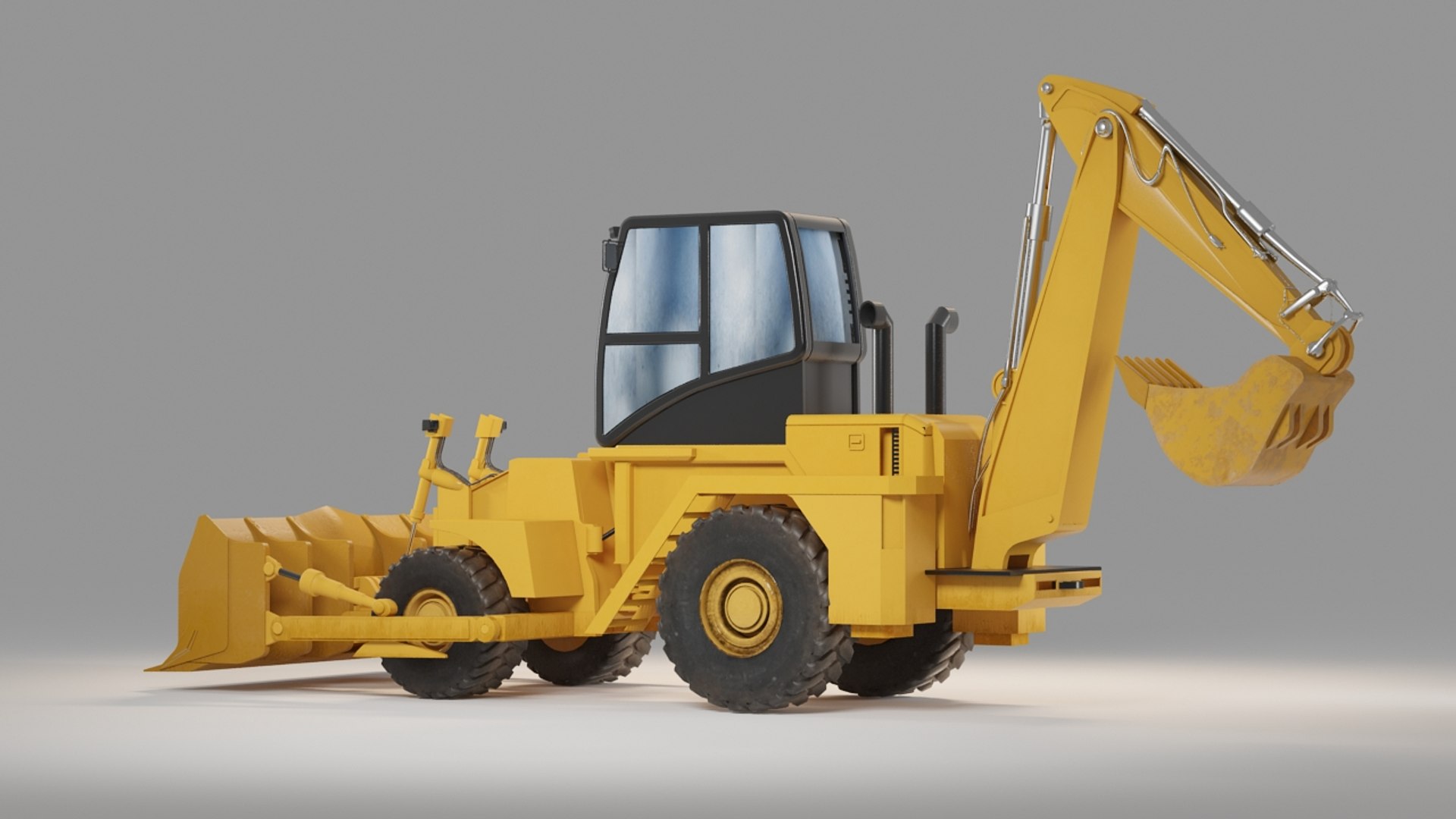 Backhoe Loader 3D - TurboSquid 1334260
