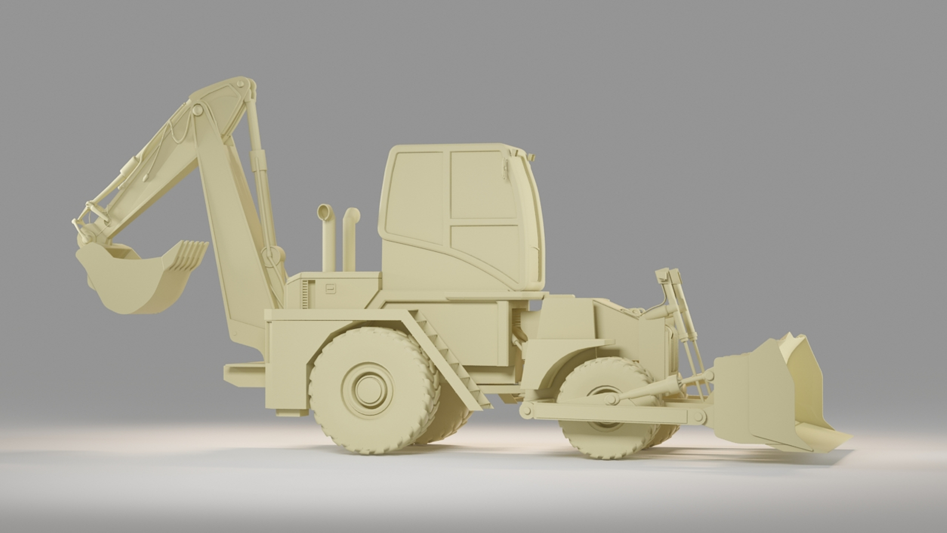 Backhoe loader 3D - TurboSquid 1334260