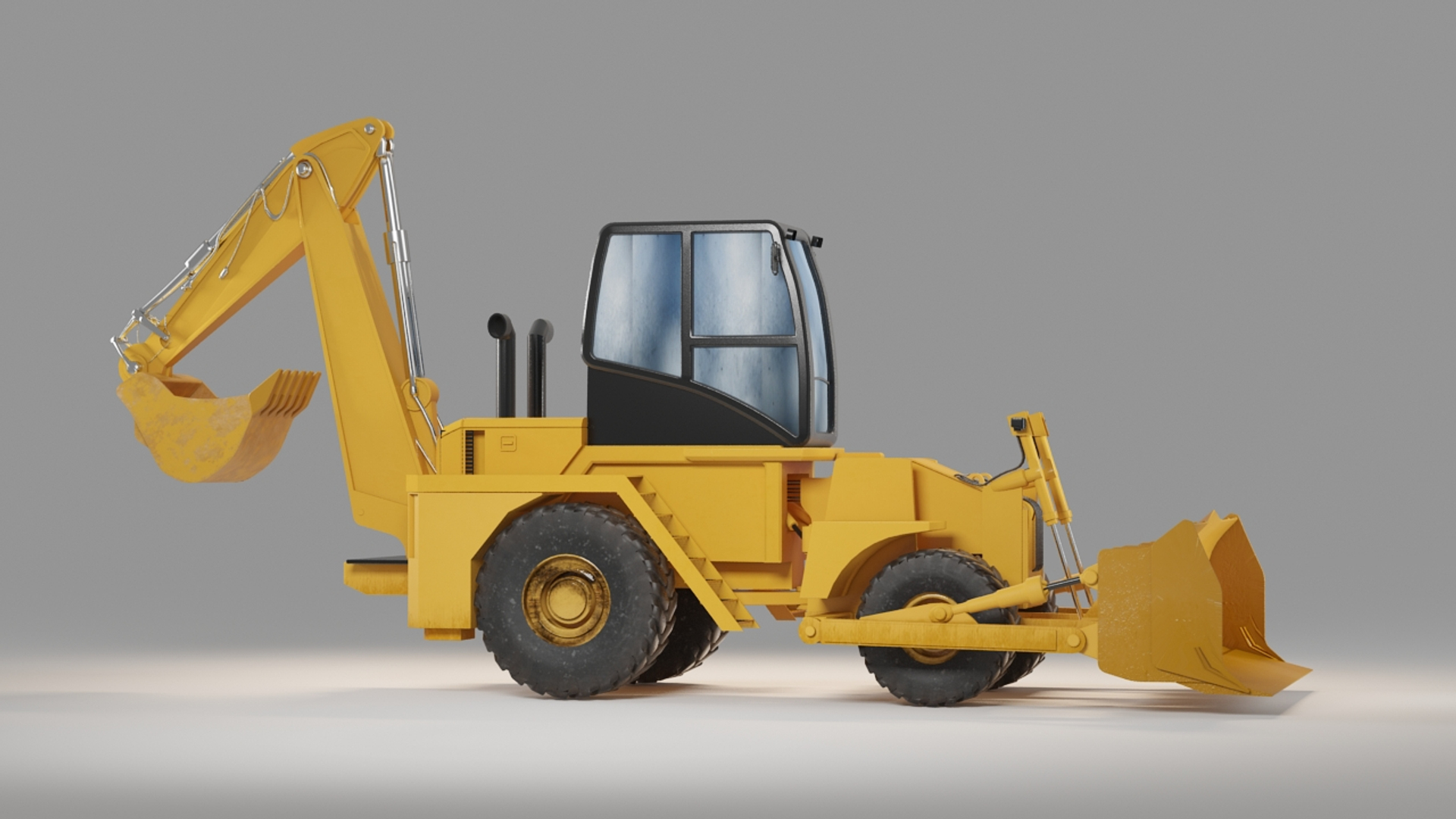 Backhoe loader 3D - TurboSquid 1334260