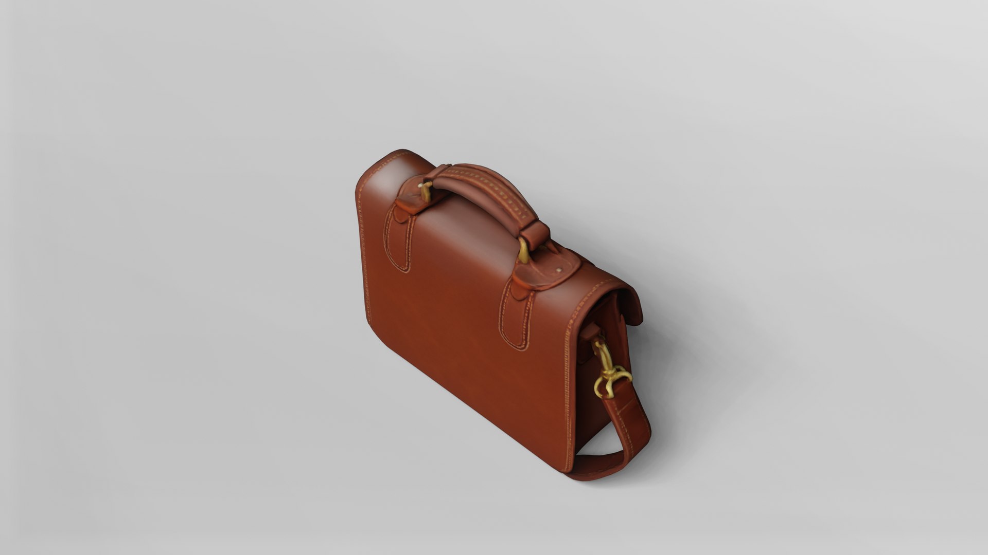 3D Classic Leather Satchel 3D Model Model - TurboSquid 2408240