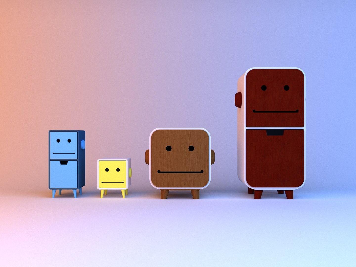 Robot Kids Storage 3D - TurboSquid 1743043