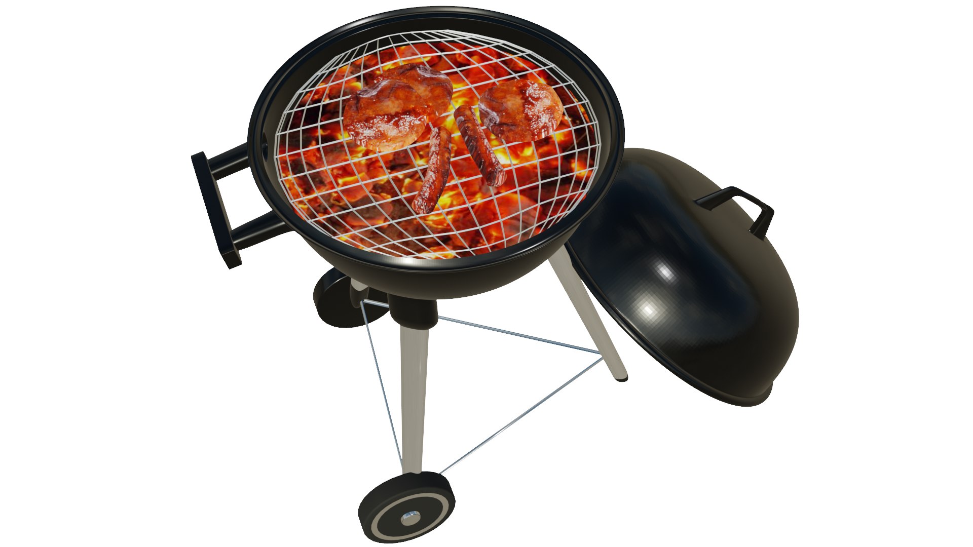 Barbecue 3D Model - TurboSquid 2001216