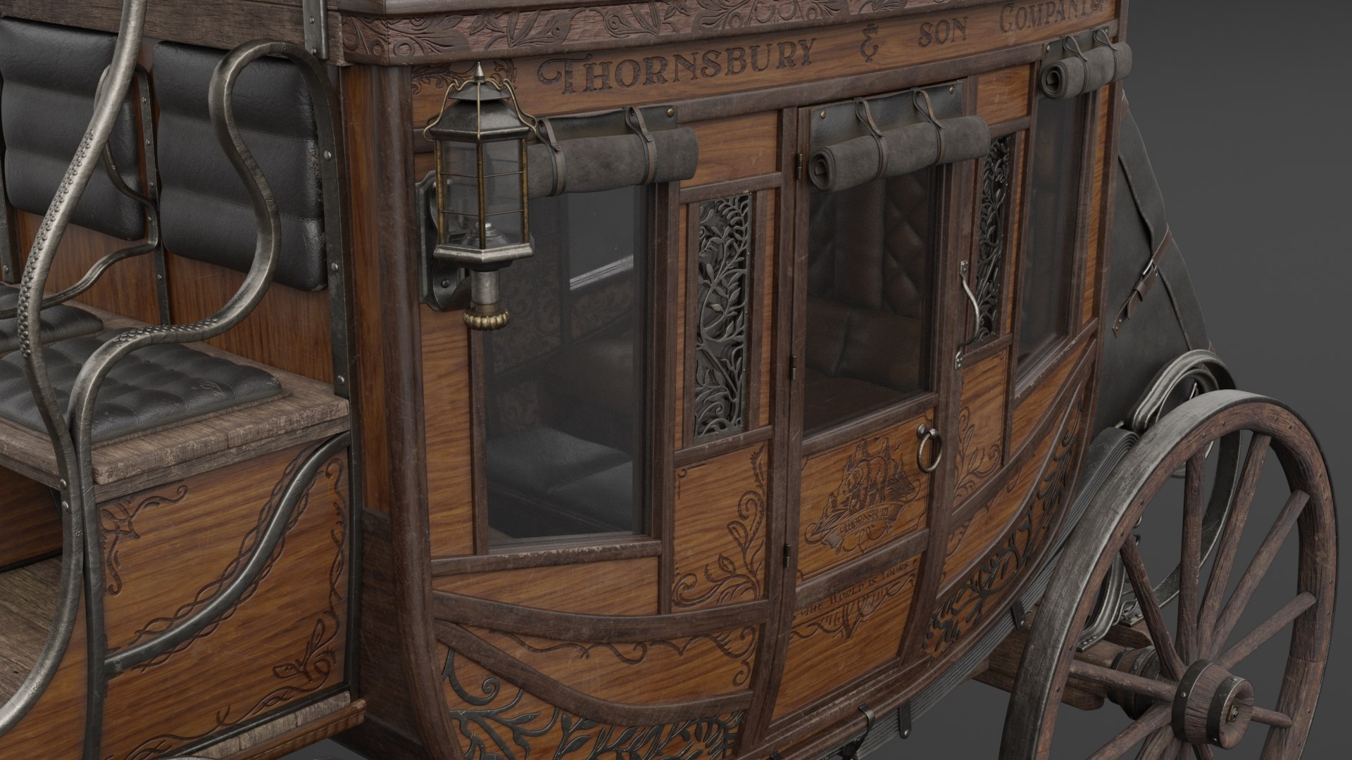 Stage Coach Carriage 3D Model - TurboSquid 2215541