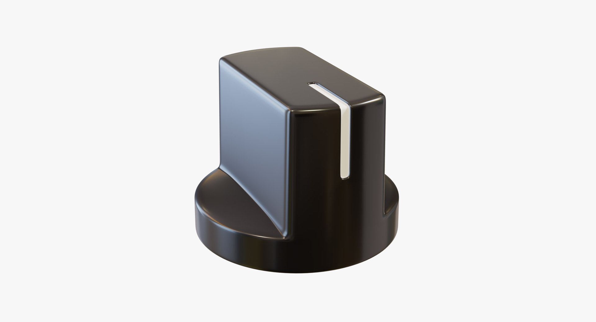 Black Pointer Knob 3D Model - TurboSquid 1768887