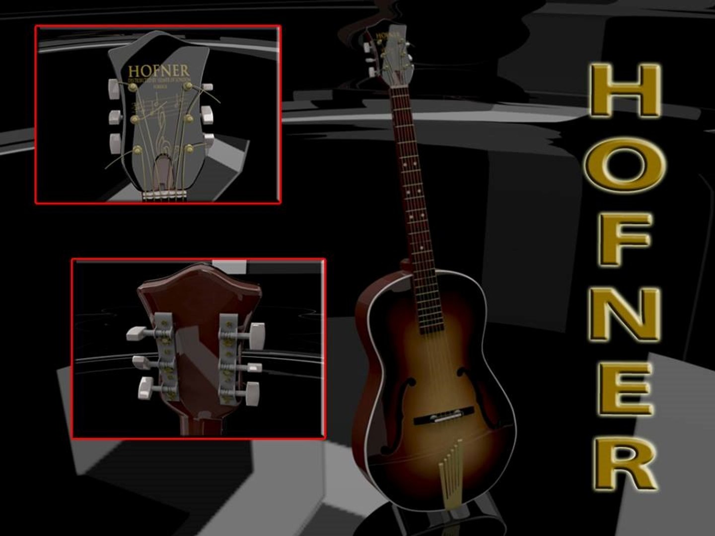 3d 50 S Hofner Acoustic Model