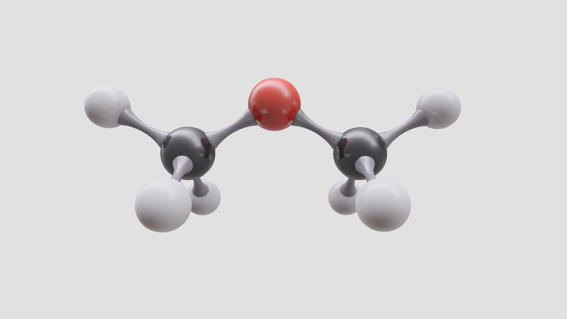 3D Dimethyl Ether Molecule With PBR 4K 8K - TurboSquid 1943246