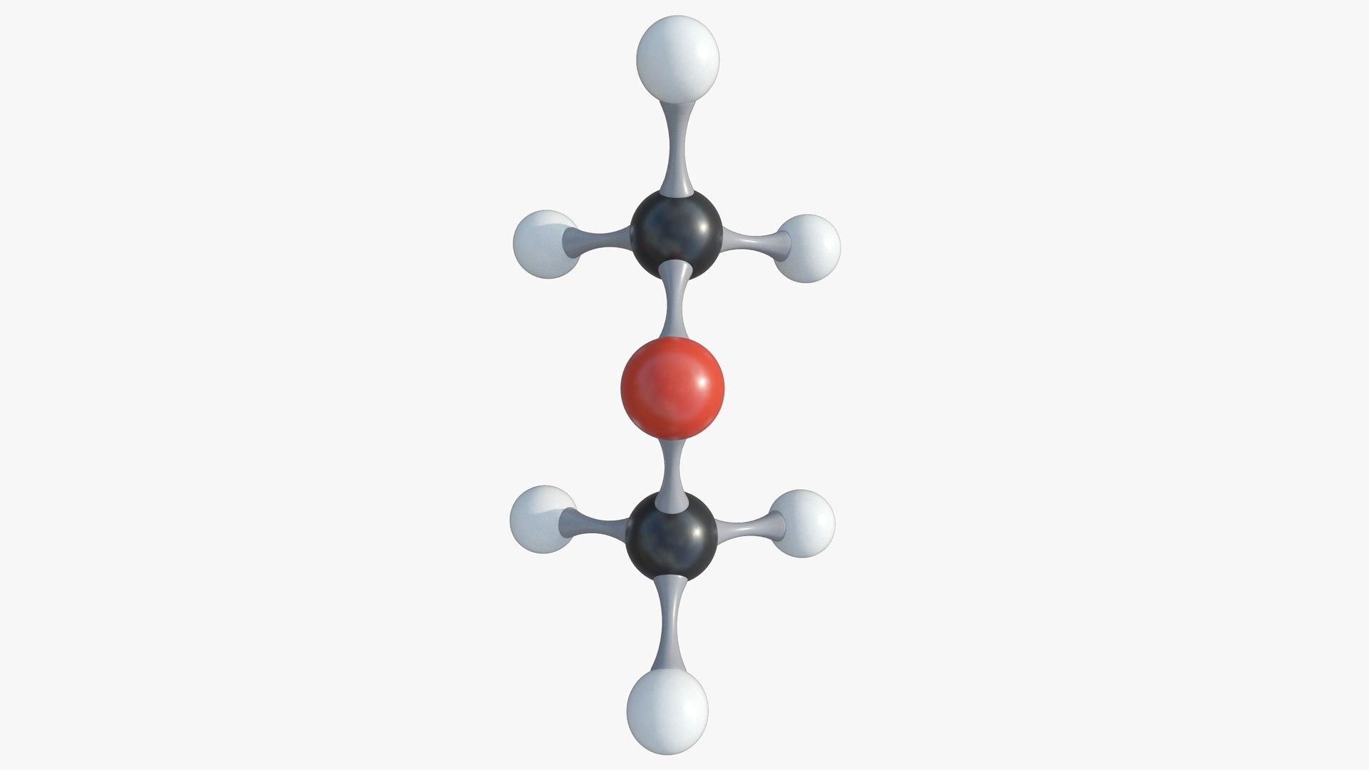 3D Dimethyl Ether Molecule With PBR 4K 8K - TurboSquid 1943246