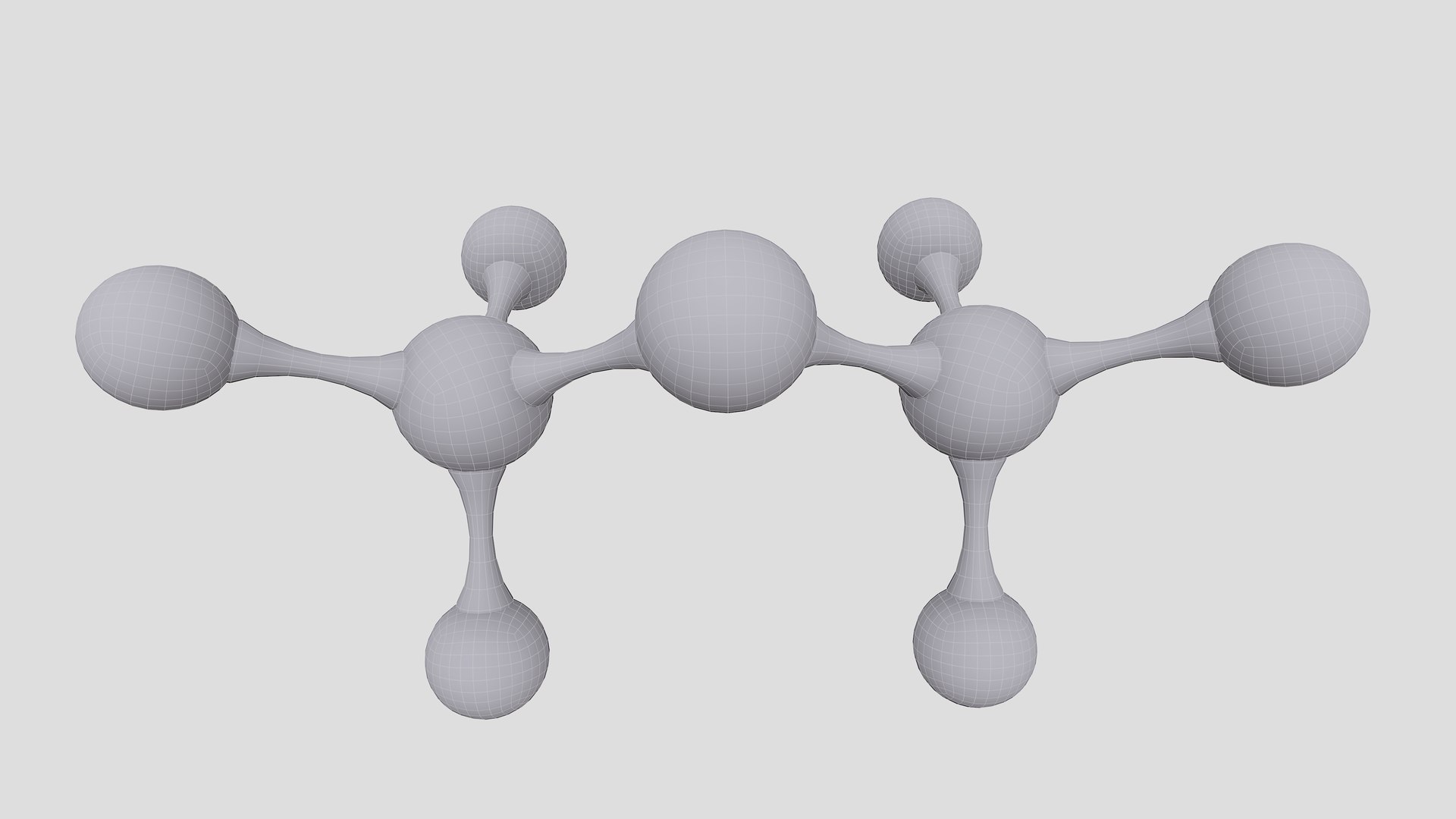 3D Dimethyl Ether Molecule With PBR 4K 8K - TurboSquid 1943246