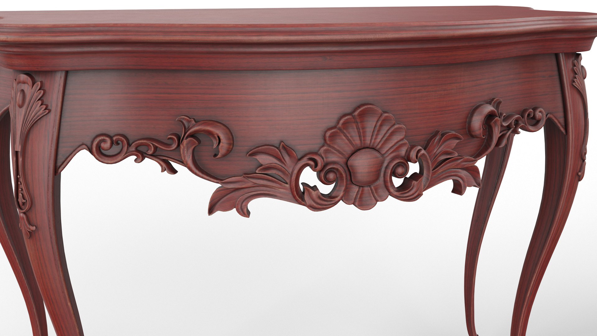 3D model Wooden classic console table 0102 - TurboSquid 1903529
