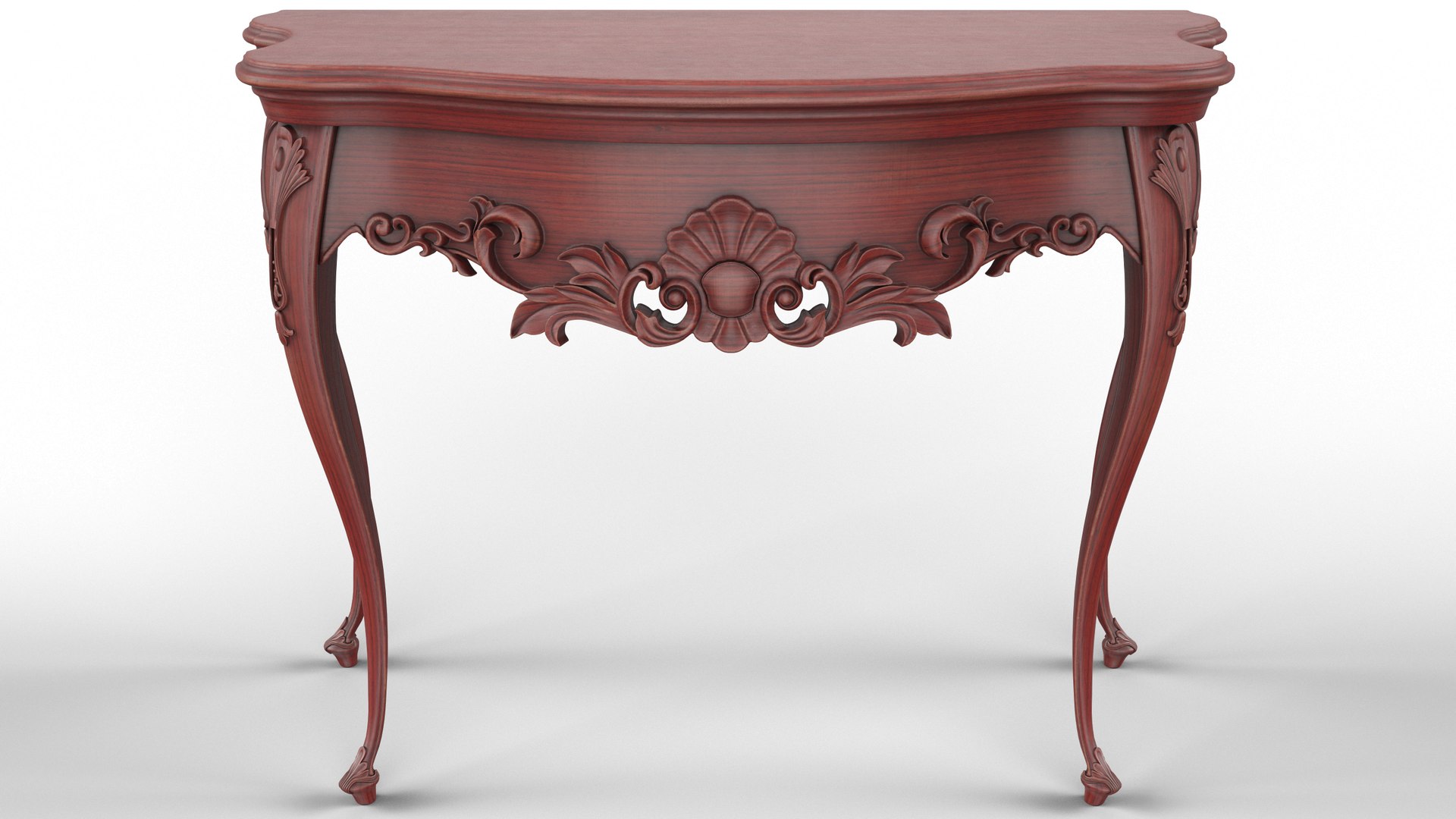 3D model Wooden classic console table 0102 - TurboSquid 1903529