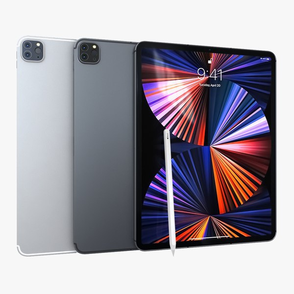 Apple iPad Pro 129 2021 올 컬러(연필 포함) 3D 모델 - TurboSquid 1765957