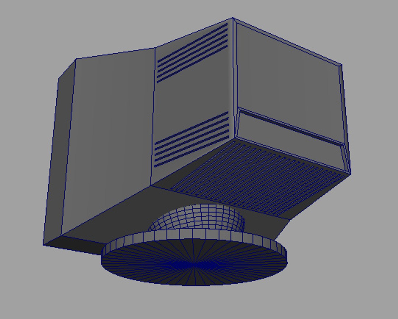 crt monitor 3d model