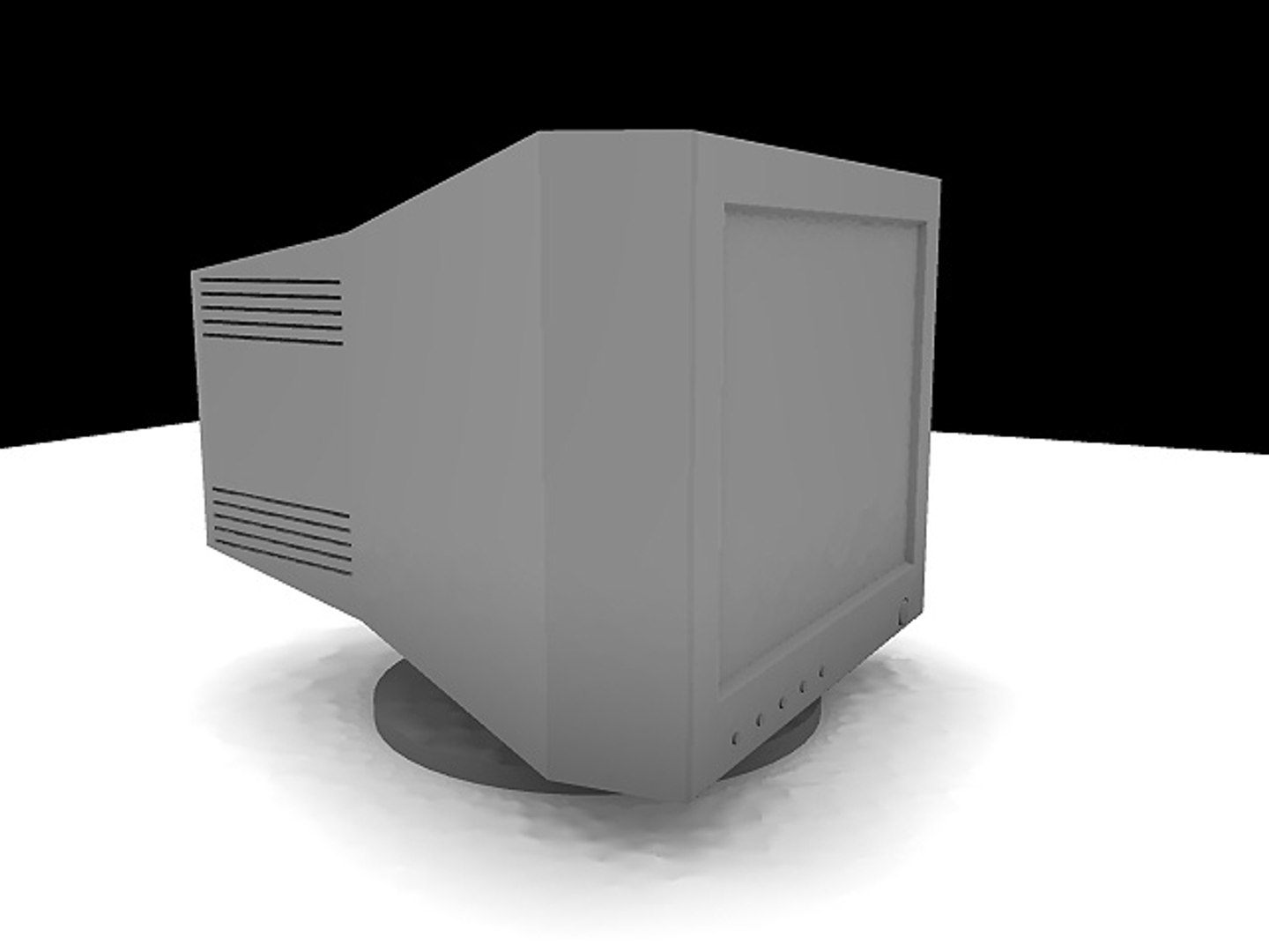 crt monitor 3d model