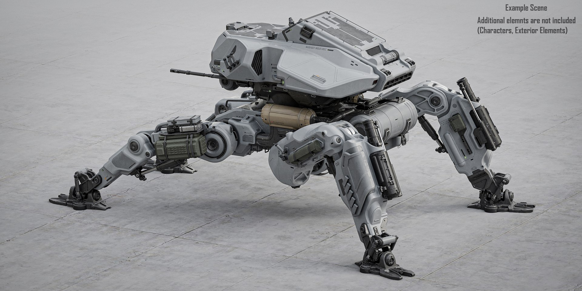 3D Model Spider Mech - TurboSquid 2221073