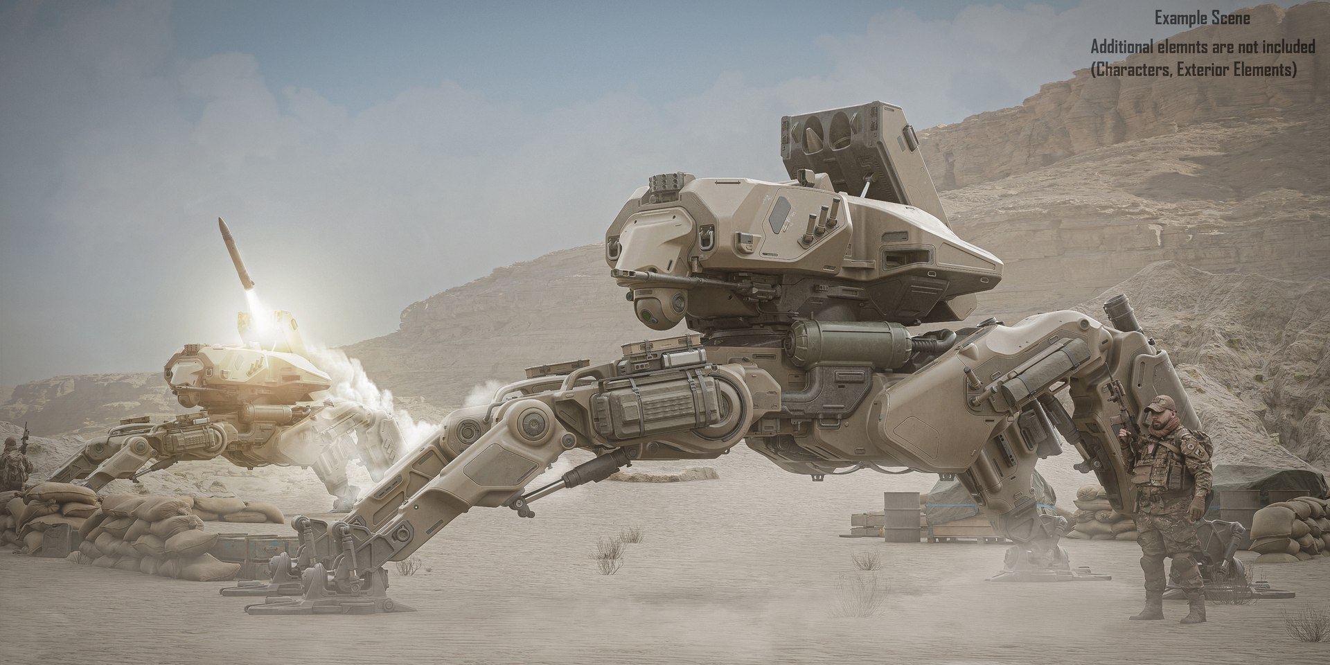 3D Model Spider Mech - TurboSquid 2221073