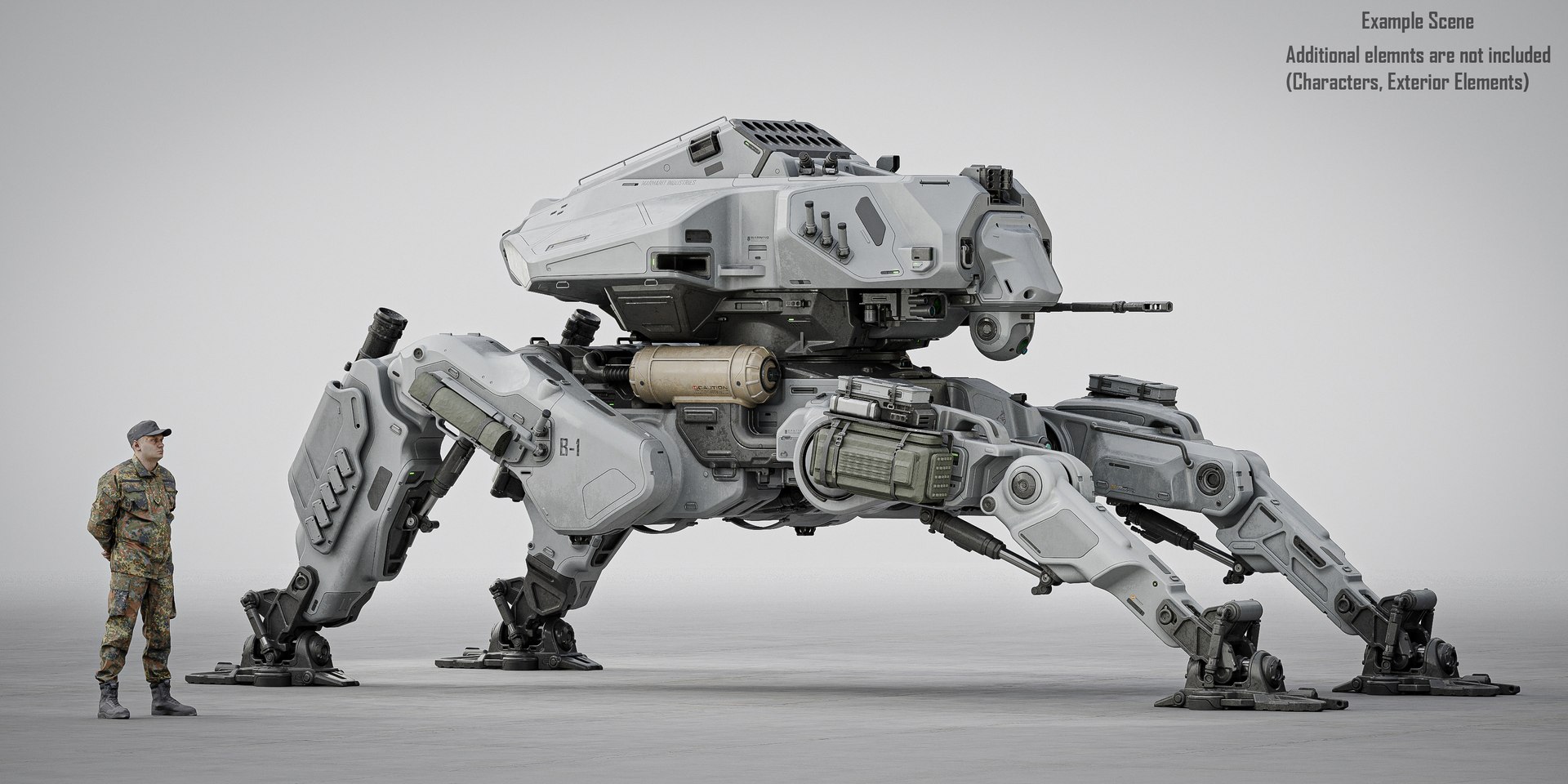 3D Model Spider Mech - TurboSquid 2221073