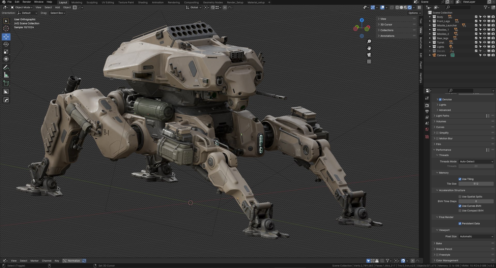 3D Model Spider Mech - TurboSquid 2221073