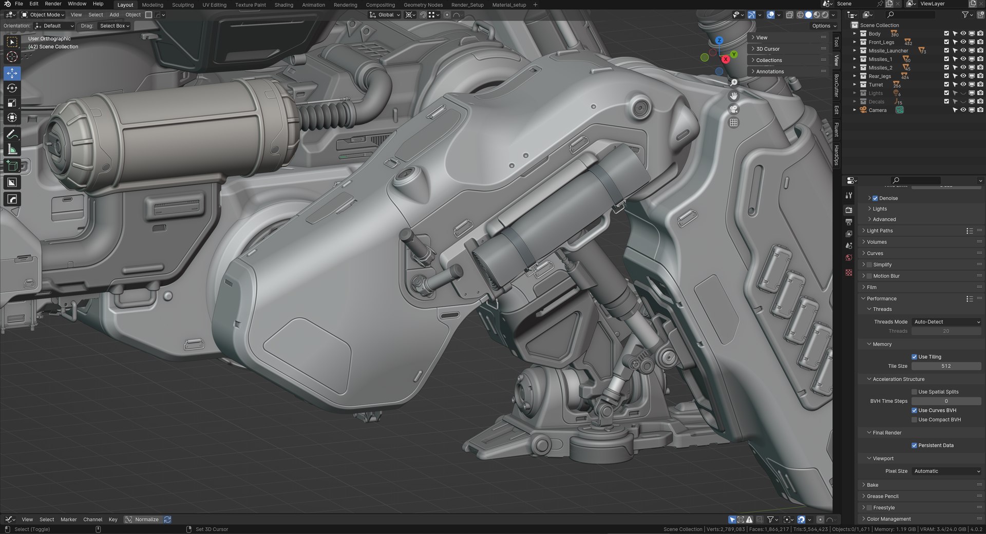 3D Model Spider Mech - TurboSquid 2221073