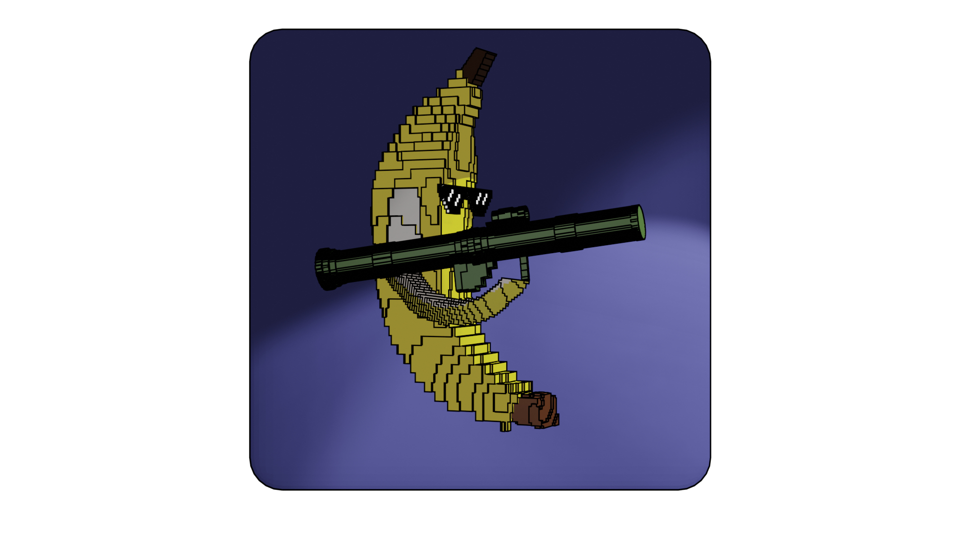 3D Bazooka Banana model - TurboSquid 1953000