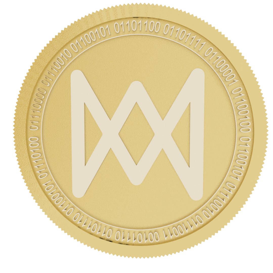 Quark chain gold coin model - TurboSquid 1458380