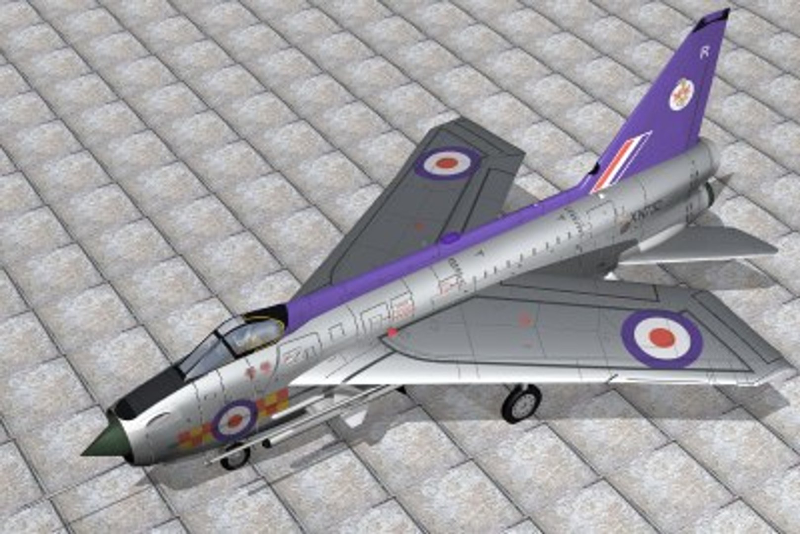 English Electric Lightning 3d Max