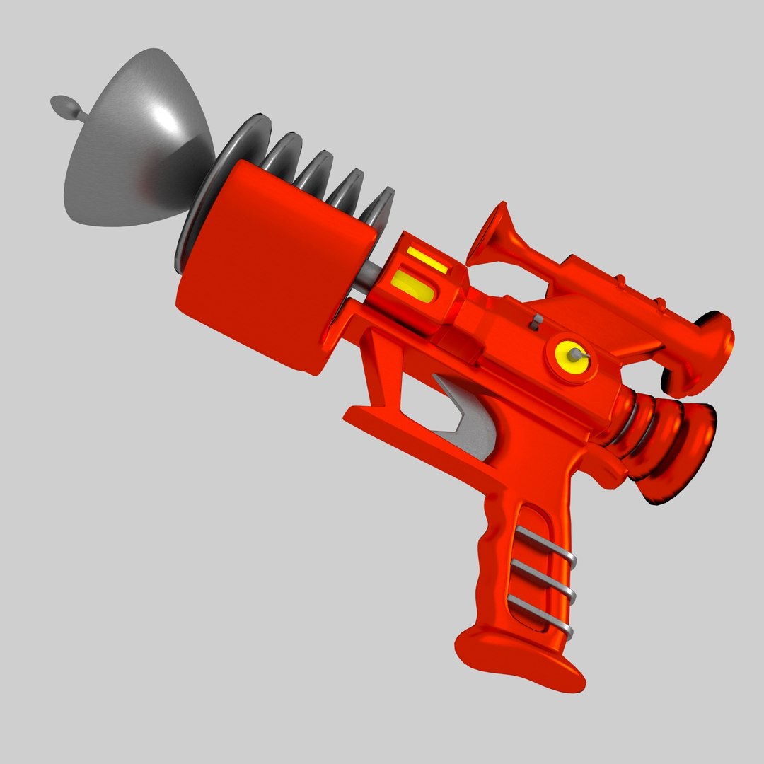 Obj Retro Futuristic Raygun