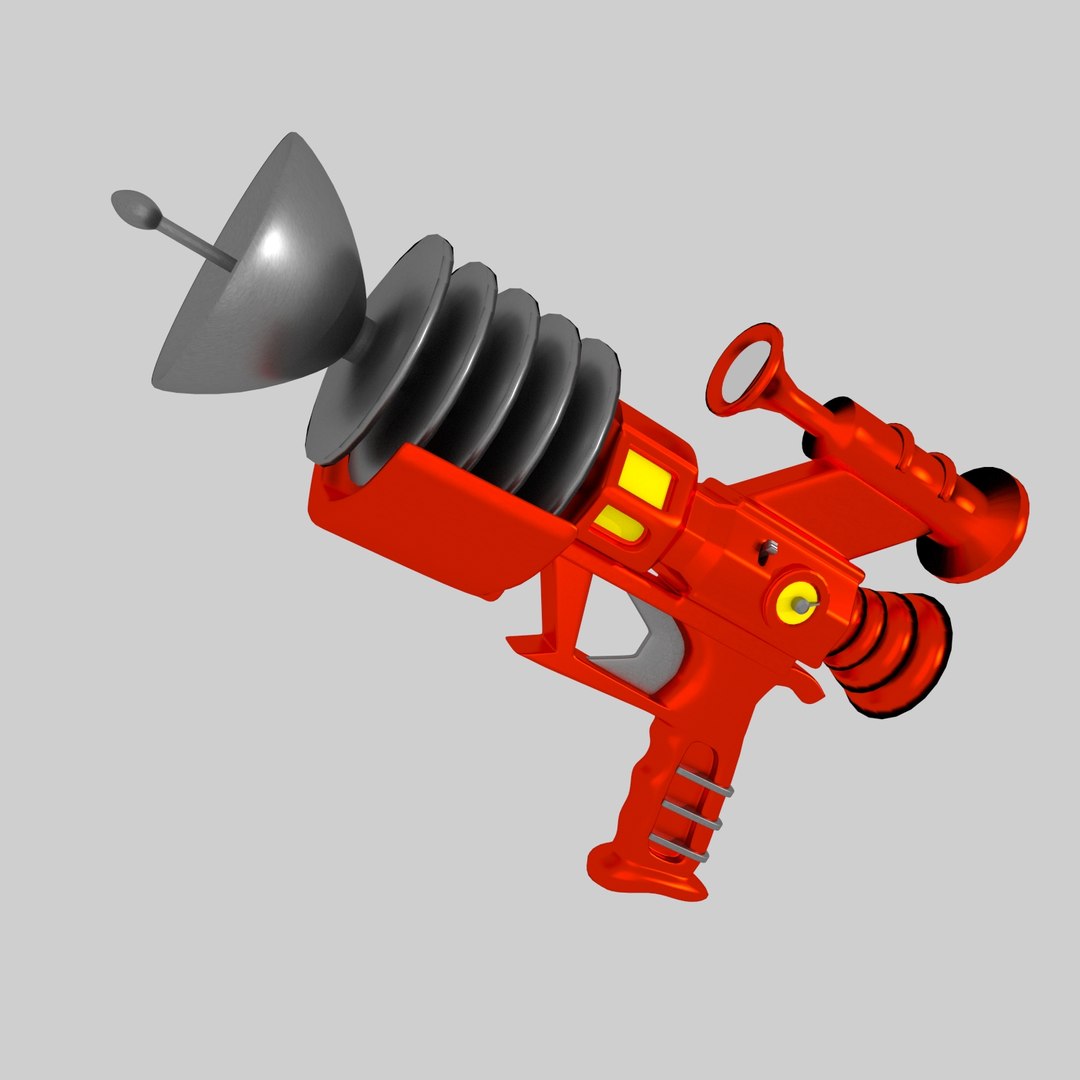 Obj Retro Futuristic Raygun