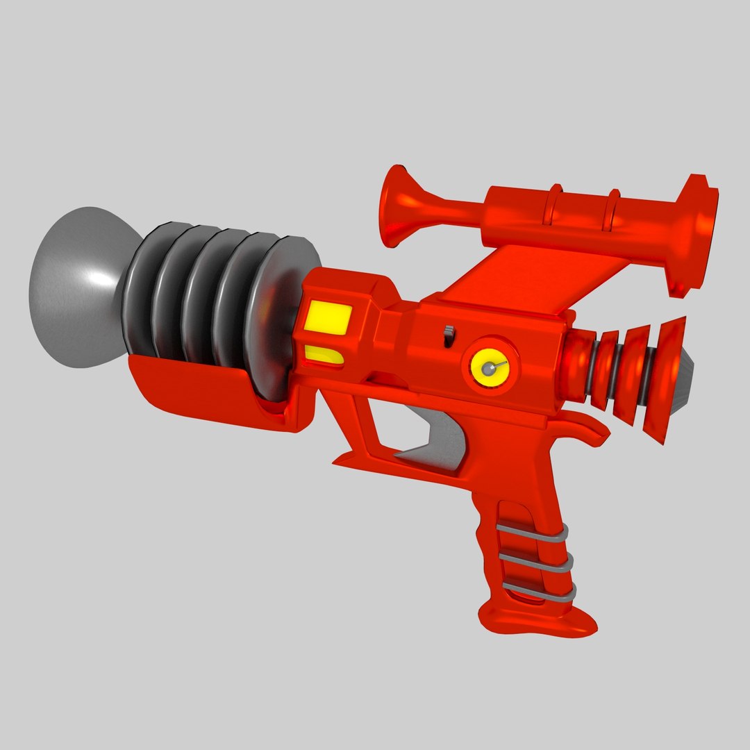 Obj Retro Futuristic Raygun