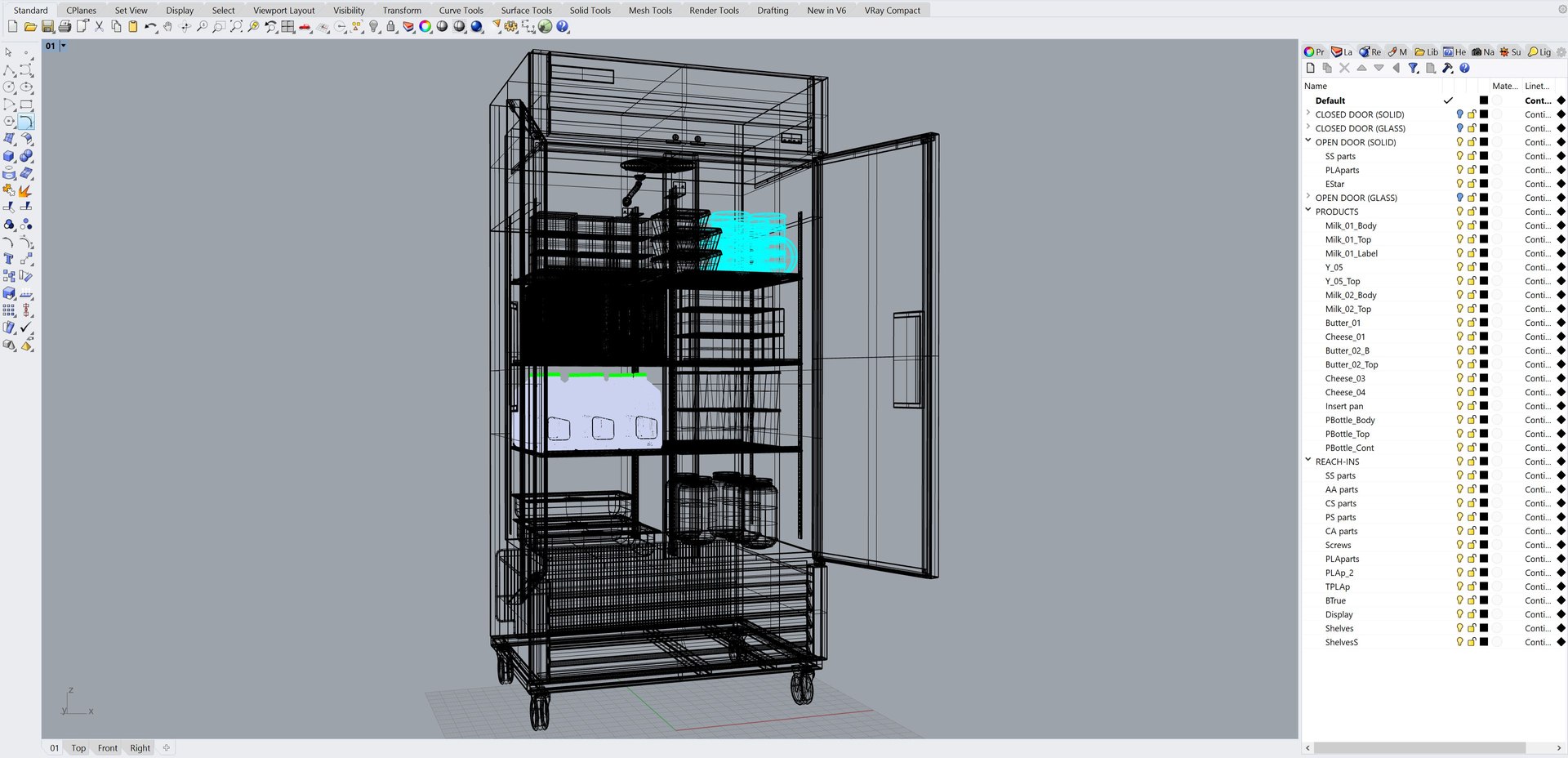 TRUE® BUNDLE: REFRIGERATOR / FREEZER + PREP TABLE 3D Model - TurboSquid ...