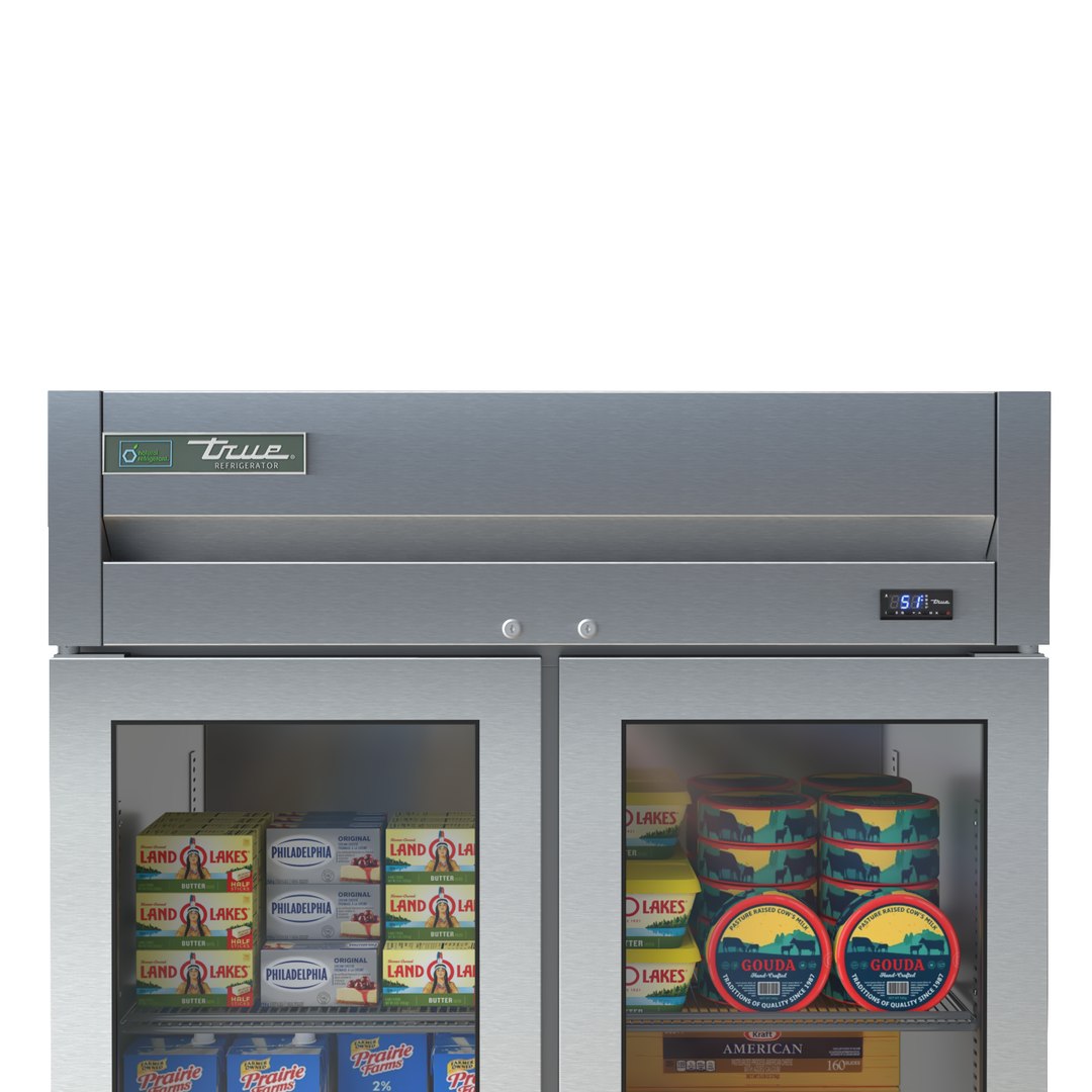 TRUE® BUNDLE: REFRIGERATOR / FREEZER + PREP TABLE 3D Model - TurboSquid ...