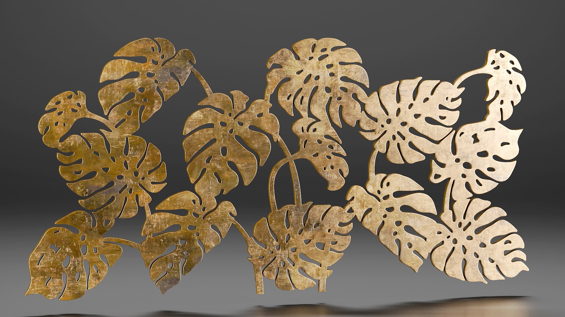 Panel monstera 3D - TurboSquid 1698078