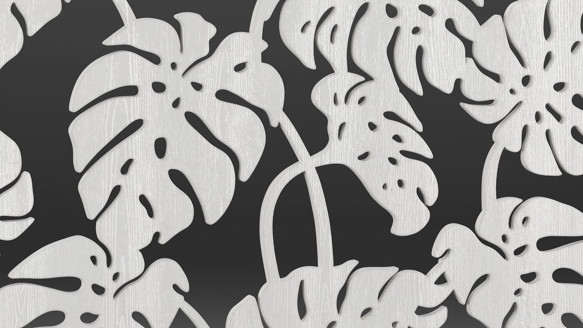 Panel monstera 3D - TurboSquid 1698078