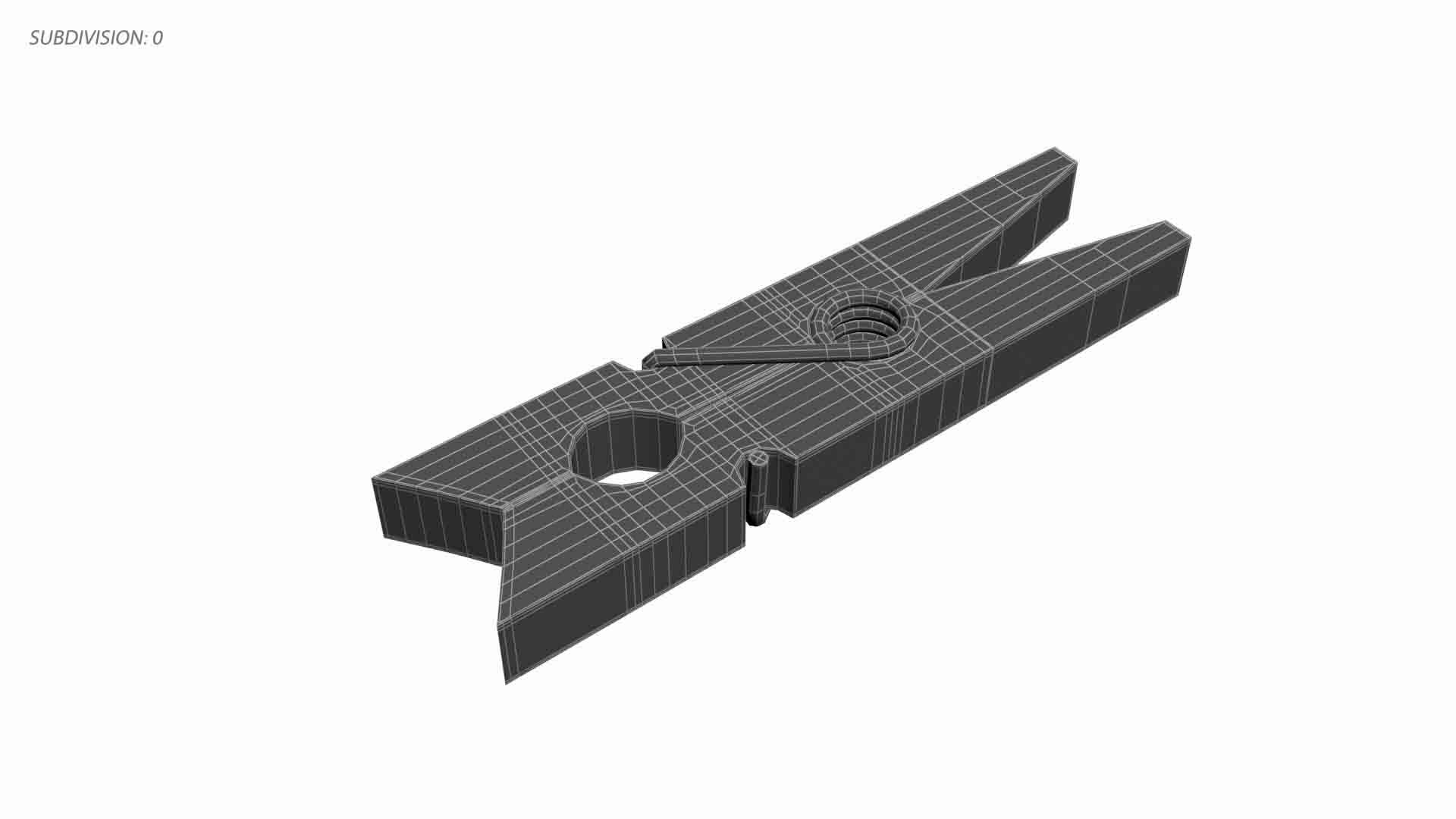 3d Model Clothes Peg