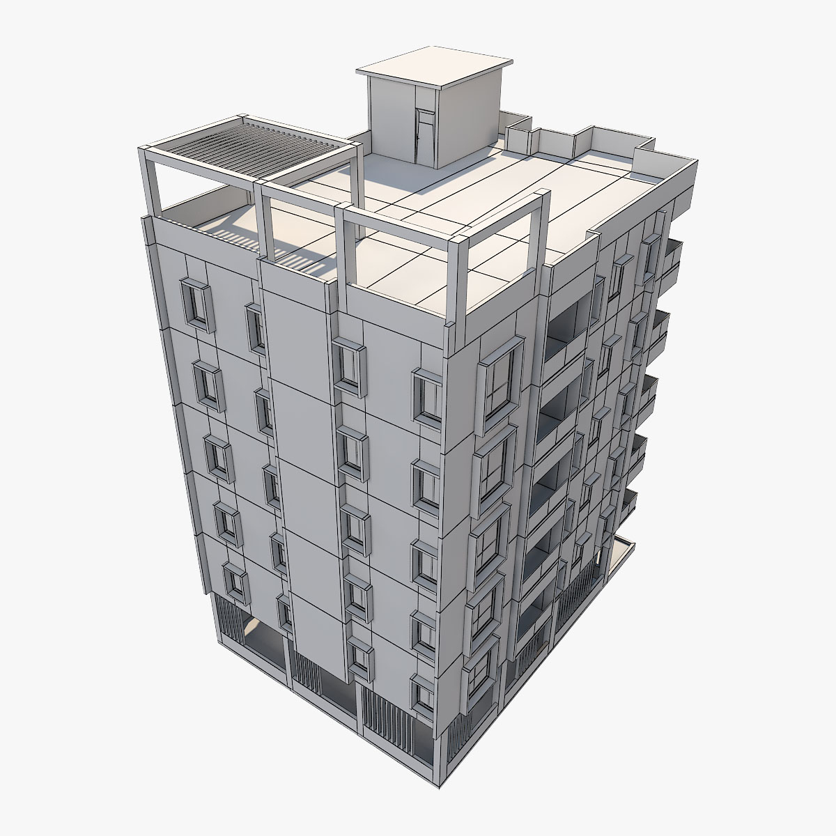 Free 3D model building apartment - TurboSquid 1380467