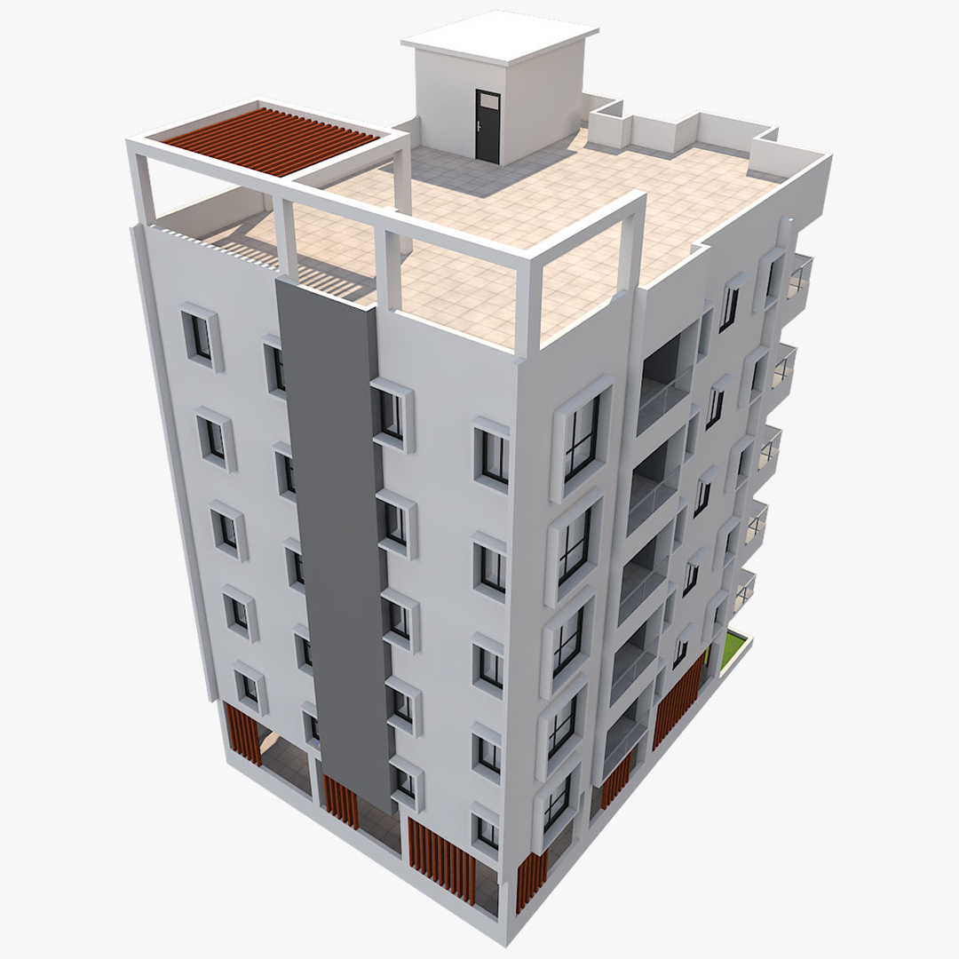 Free 3D model building apartment - TurboSquid 1380467