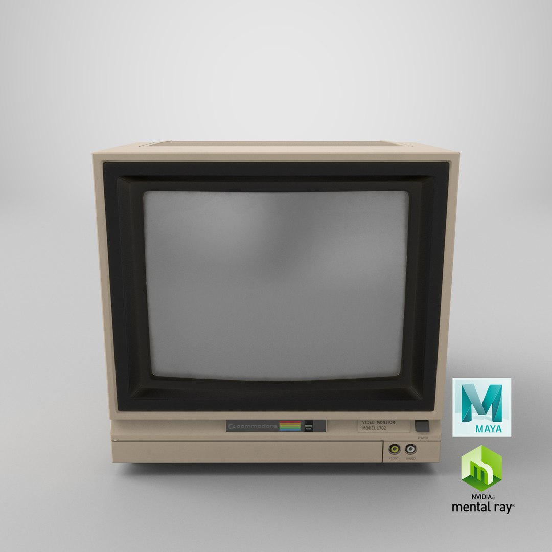 3d commodore 64 monitor - model