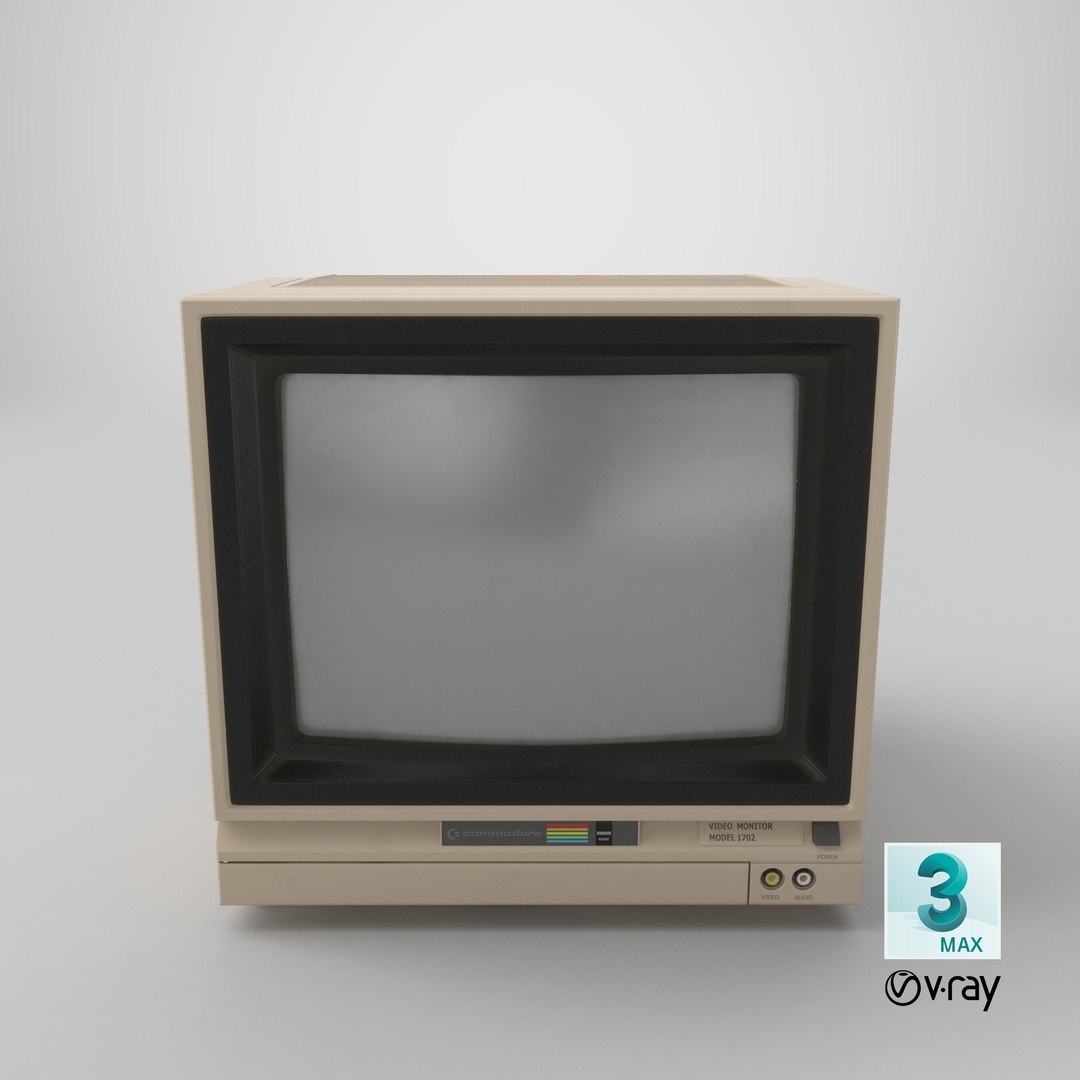 3d commodore 64 monitor - model