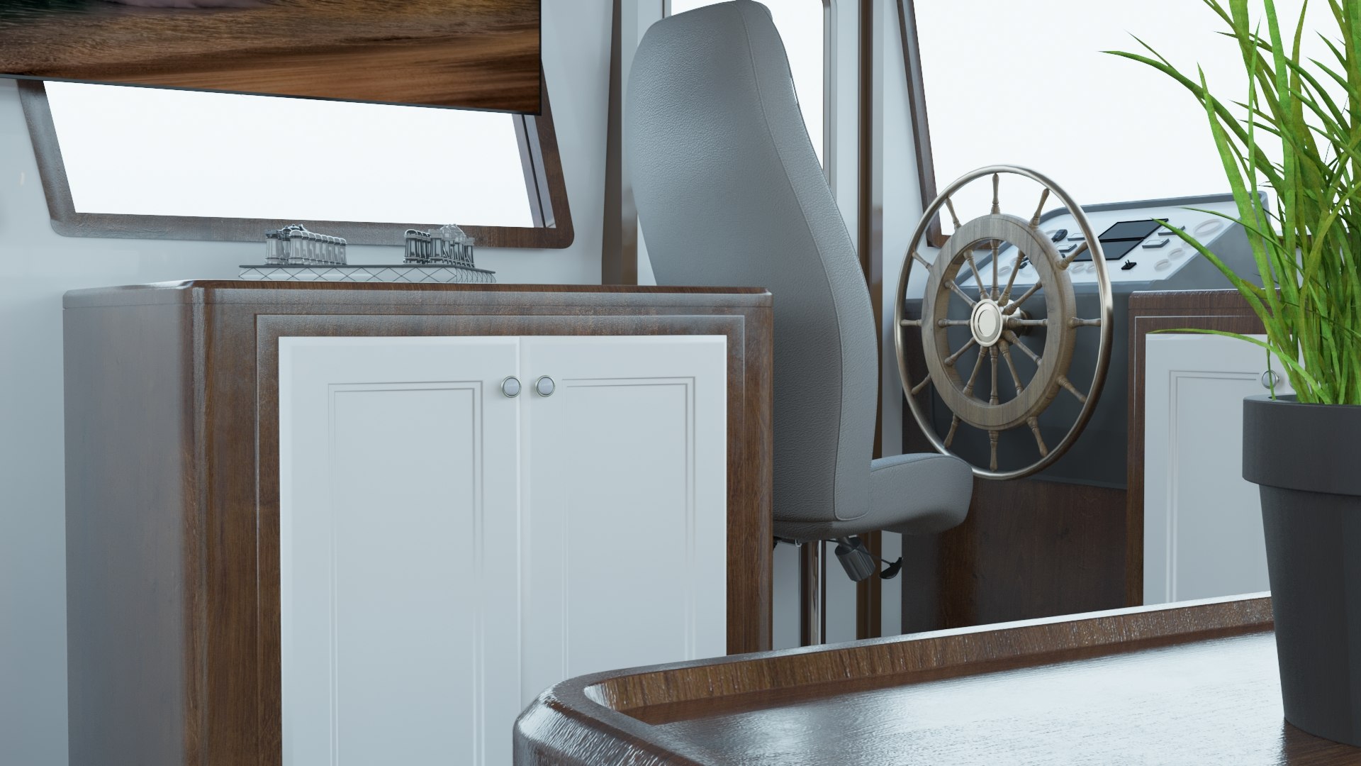 Boat Model L1 Salon And Wheelhouse Design 3D Model 3D Model - TurboSquid 2107420