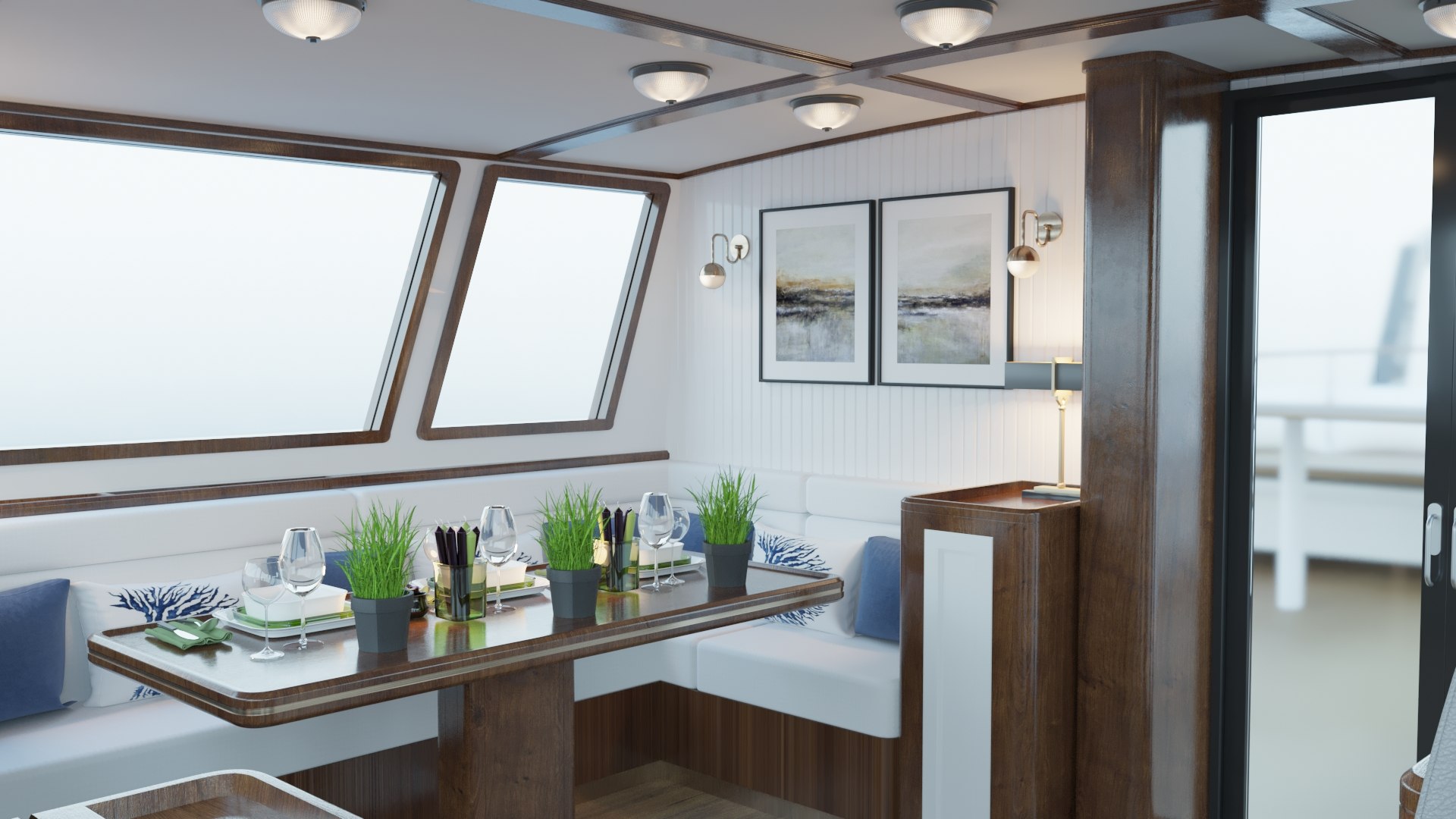 Boat Model L1 Salon And Wheelhouse Design 3D Model 3D Model ...
