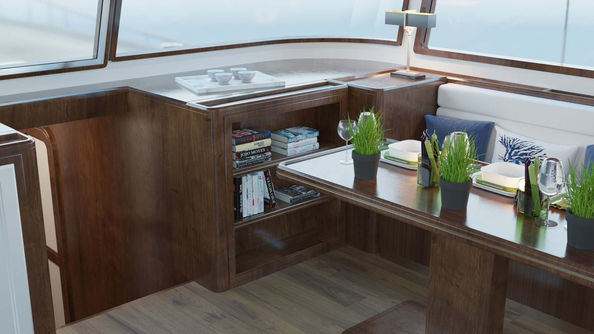 Boat Model L1 Salon And Wheelhouse Design 3D Model 3D Model - TurboSquid 2107420