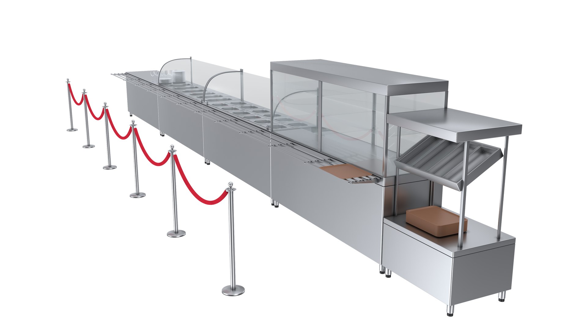 Refrigerated Display Case Self Service Line Model - TurboSquid 2218967