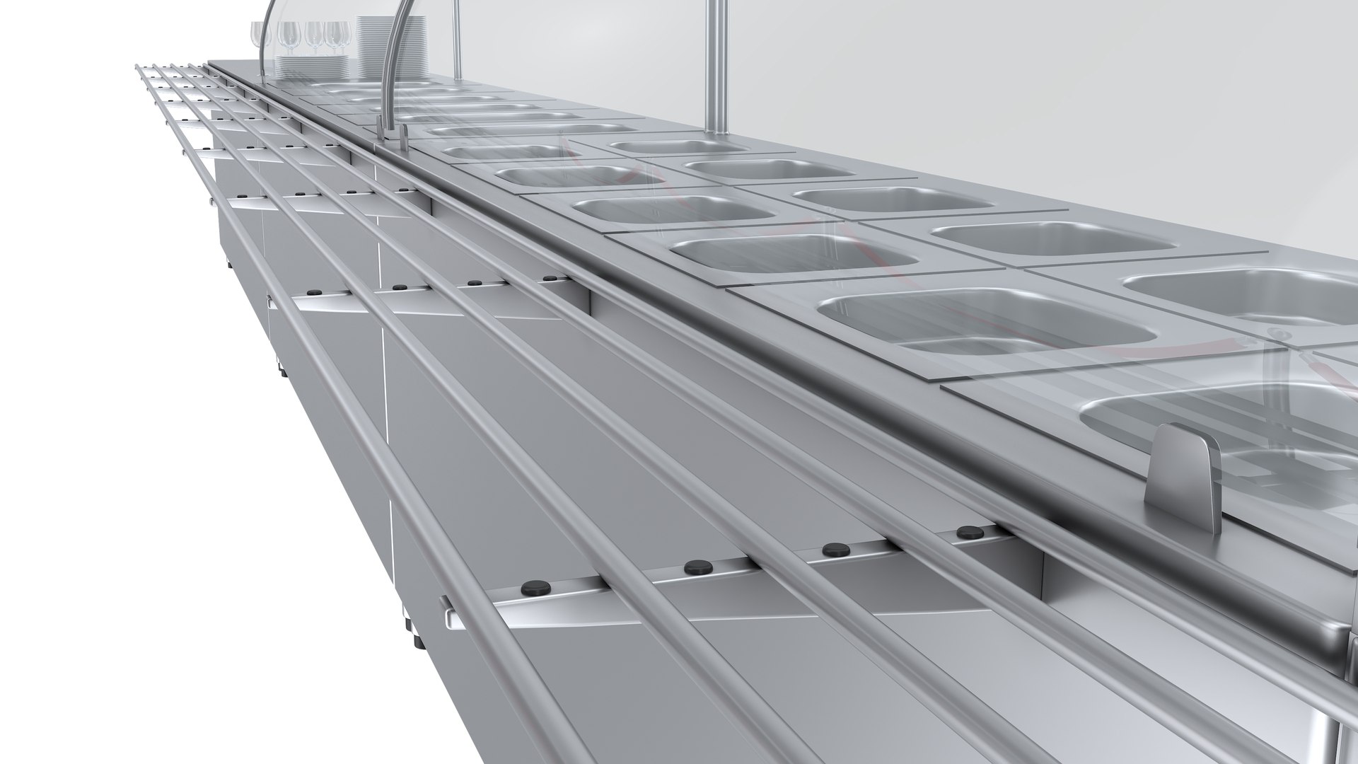 Refrigerated Display Case Self Service Line Model - TurboSquid 2218967